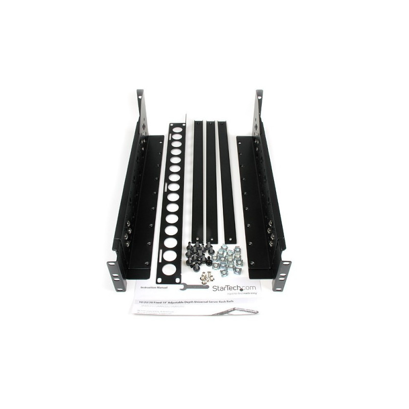 StarTech.com 3U Fixed 19" Adjustable Depth Universal Server Rack Rails ...