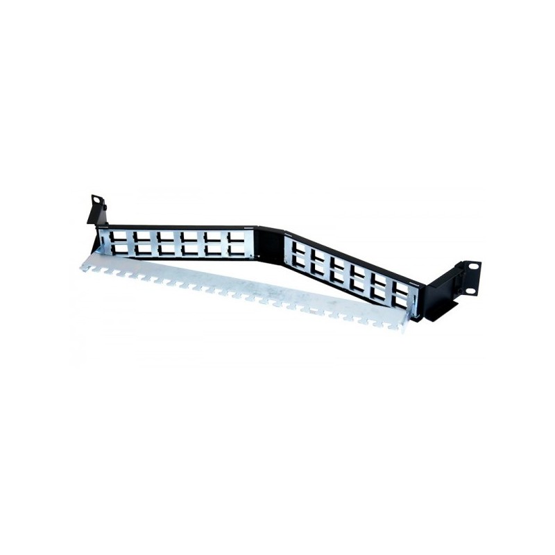 24 Way Unloaded Angled Keystone Patch Panel | Patch Panels Accessories