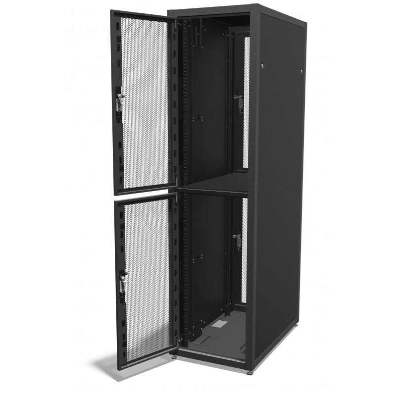 42u 600mm x 1000mm 2 Compartment CoLocation Server Rack | 2 Compartment ...
