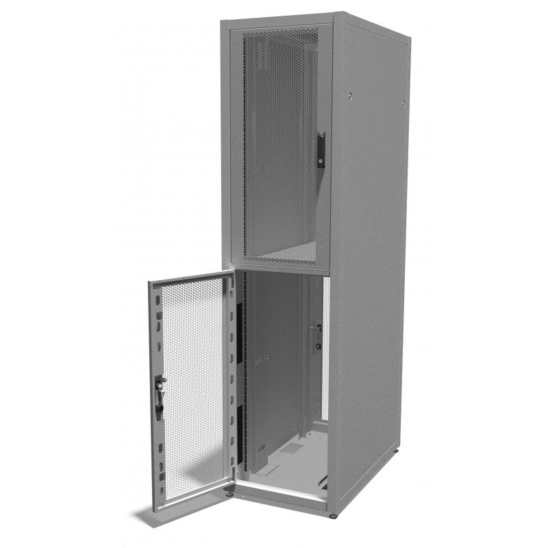 42u 600mm x 1000mm 2 Compartment CoLocation Server Rack | 2 Compartment ...