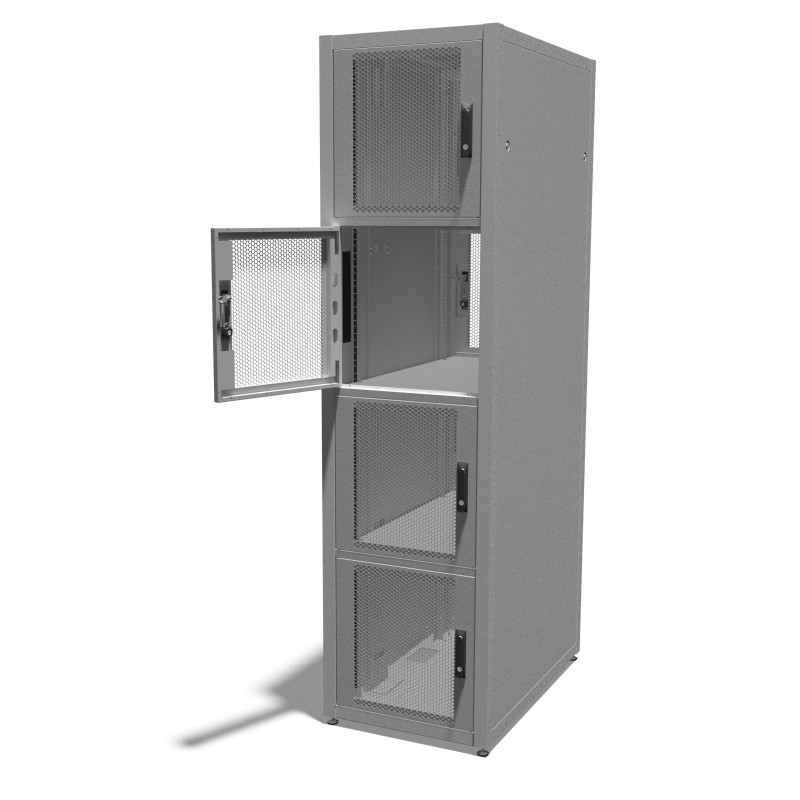 42u 600mm x 1000mm 4 Compartment CoLocation Server Rack | 4 Compartment ...