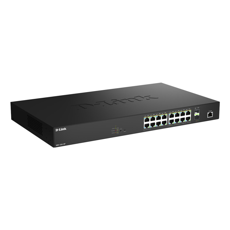 D-Link 18-Port 2.5G Multi-Gigabit PoE++ Smart Managed Switch with 2 x ...