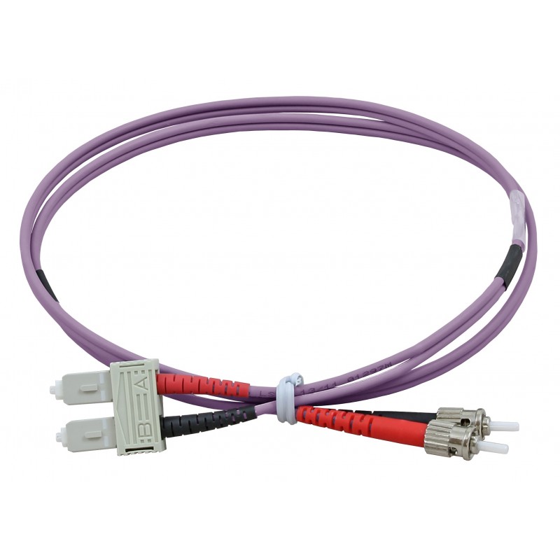 ST - SC Multimode Duplex Fibre Patch Leads | Multimode Fibre Patch Leads