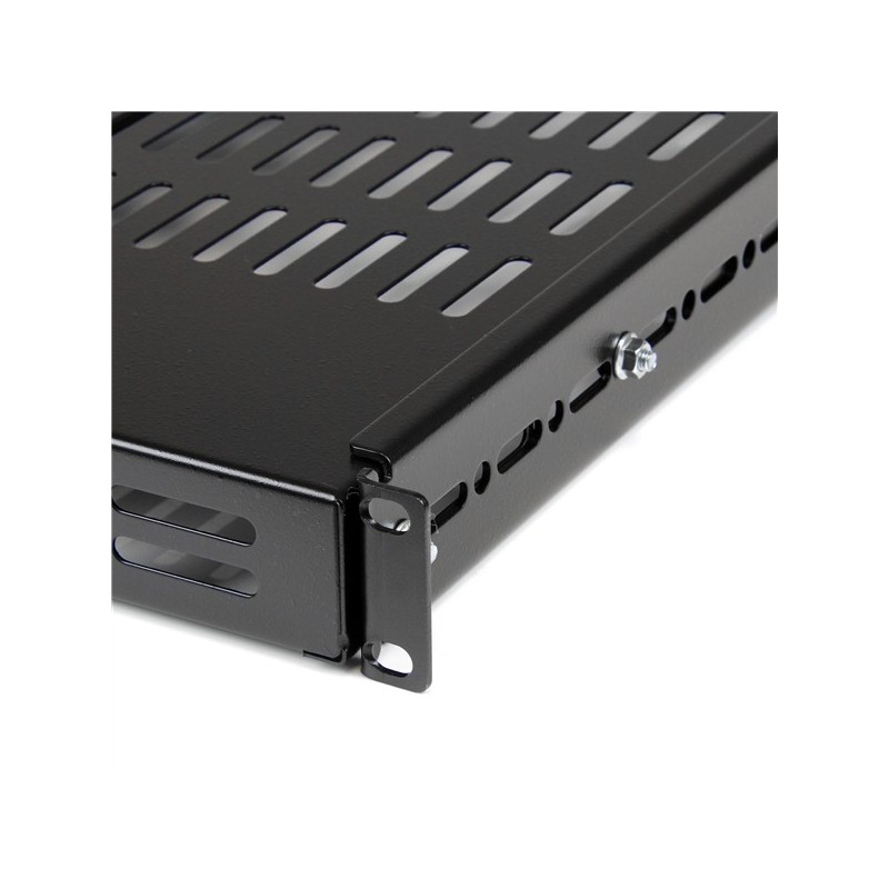 StarTech.com 1U Adjustable Mounting Depth Vented Rack Mount Shelf ...