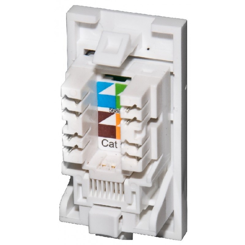 Cat6 UTP RJ45 Module (Euromod Size) | Cat6 Modules & Outlets
